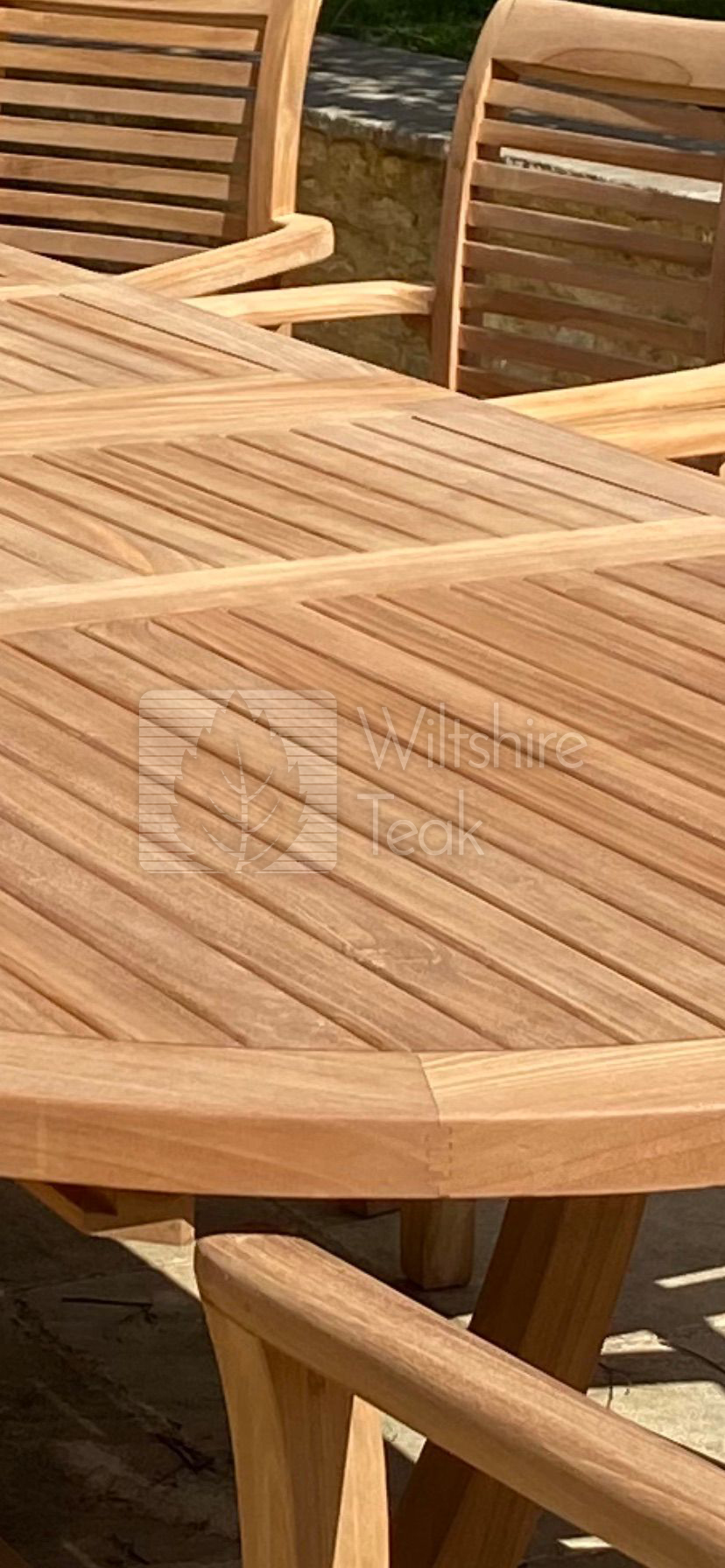 Oval Extending Table - Bow Legged - Wiltshire Teak